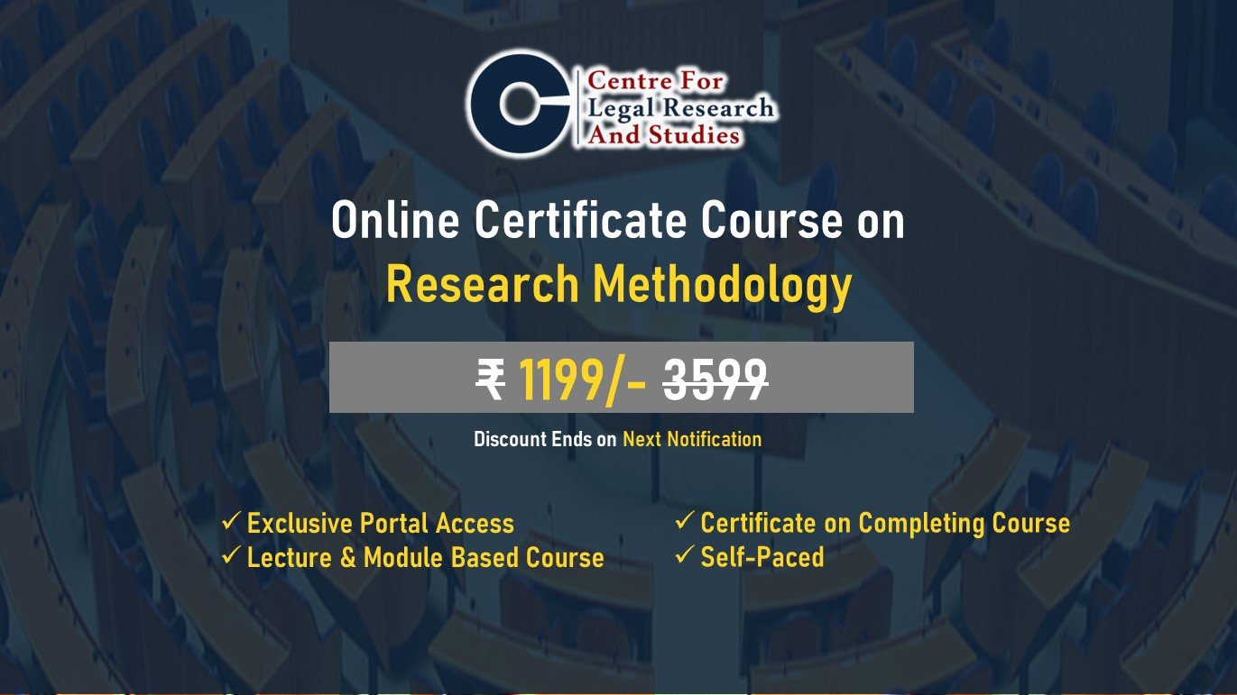 Certificate Course on Research Methodology - CLRS Academy Learning